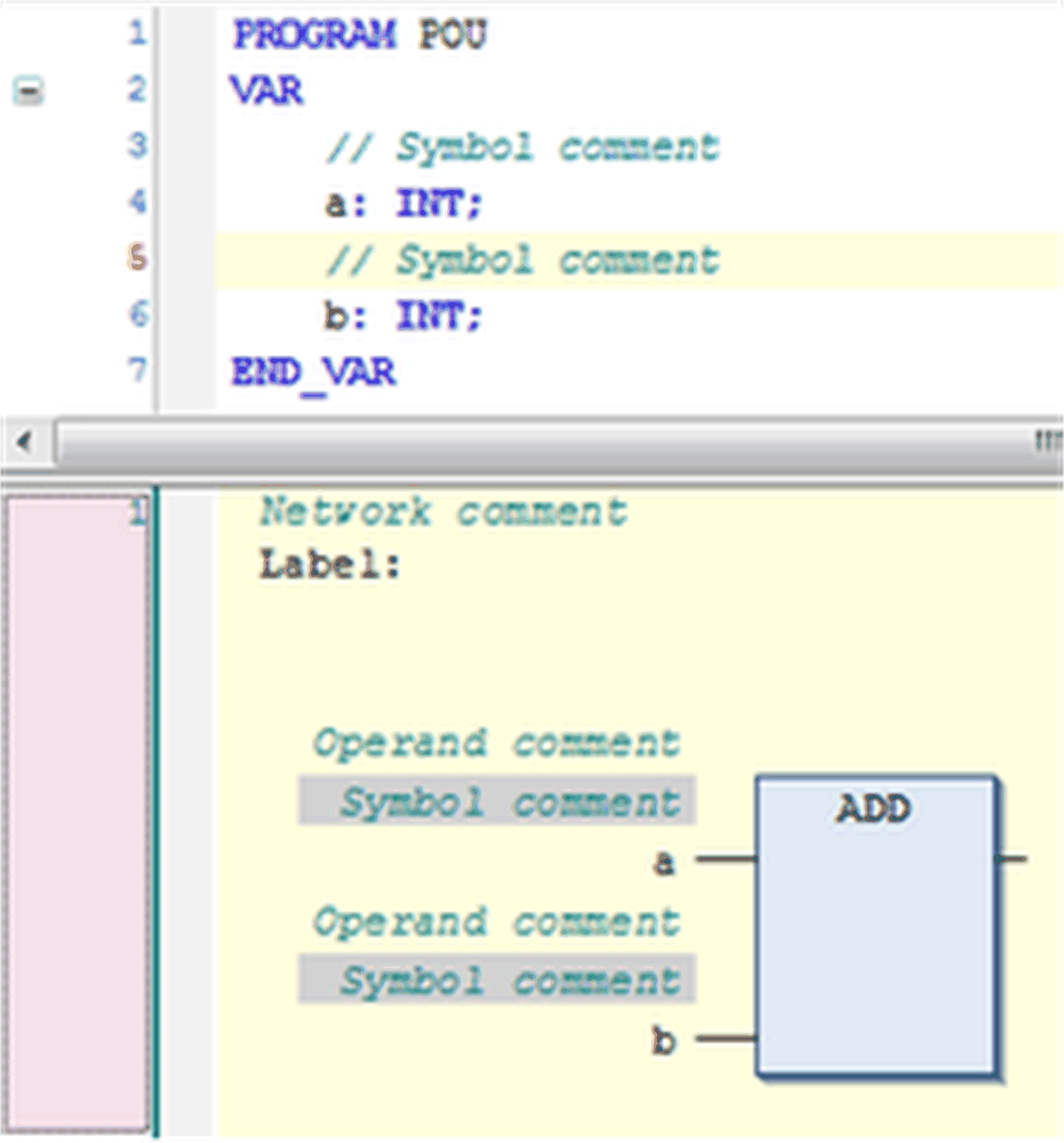 Network in FBD/LD/IL